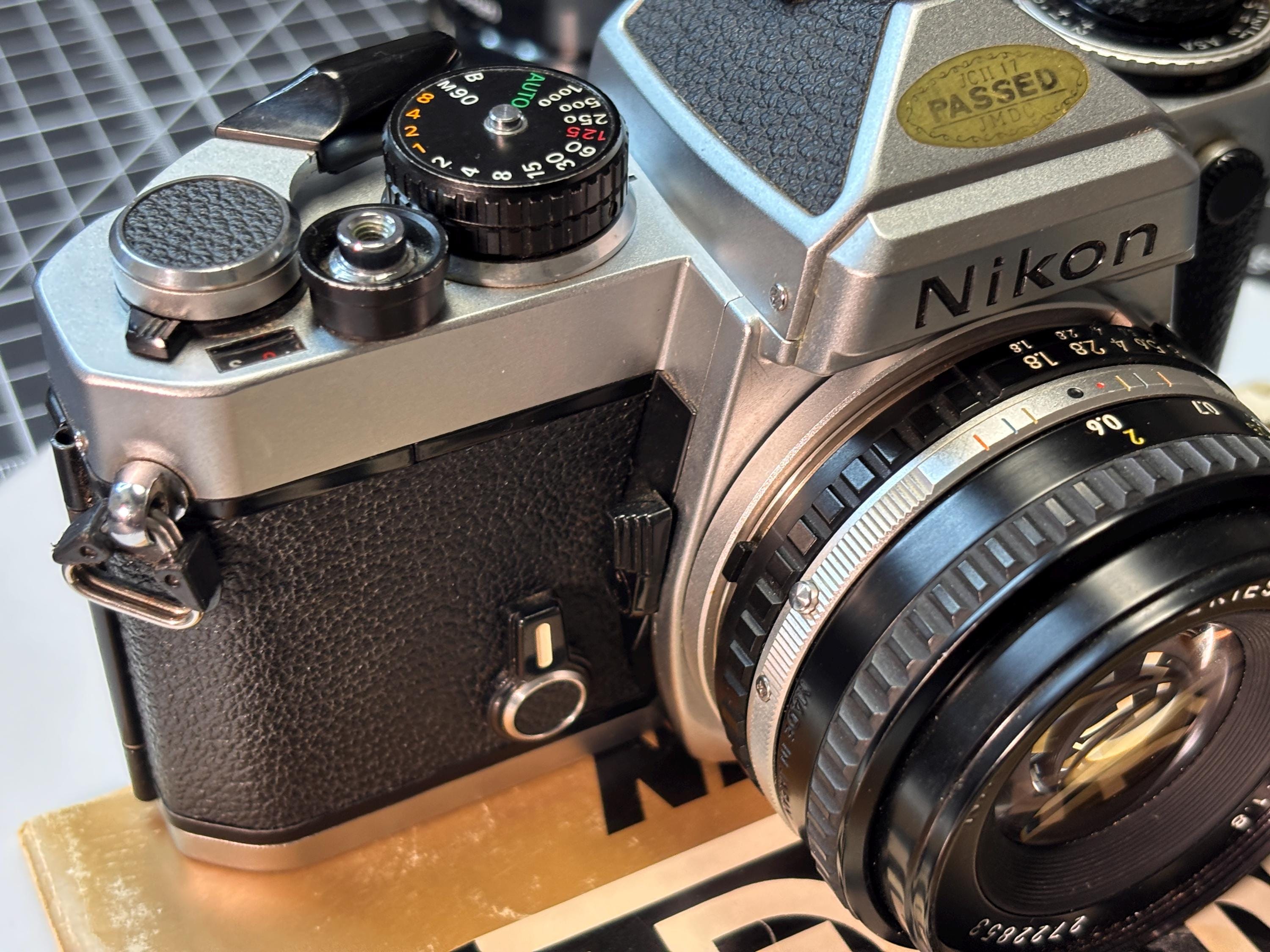 Nikon FE 35mm Film Camera: Silver With Nikkor 50 Mm Lens F1.8 and ...