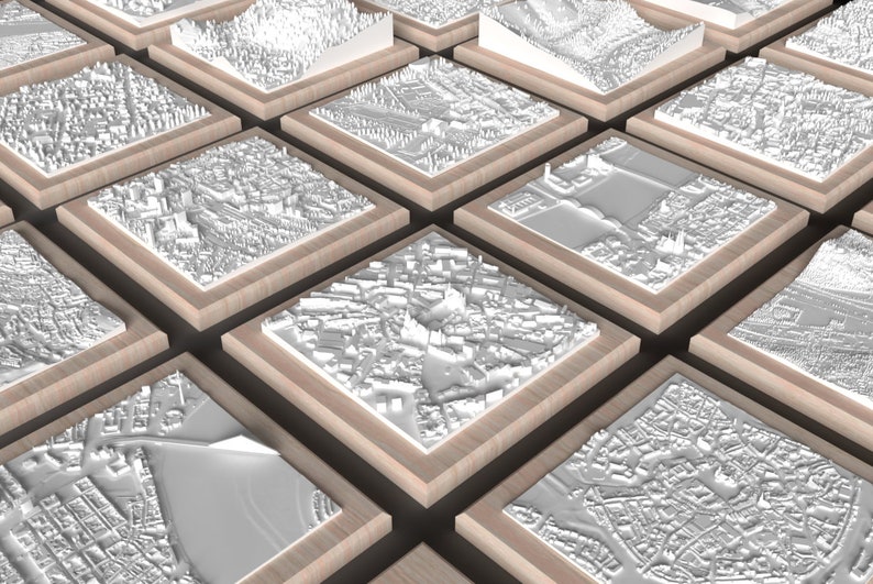 Individual 3D City Models - Etsy