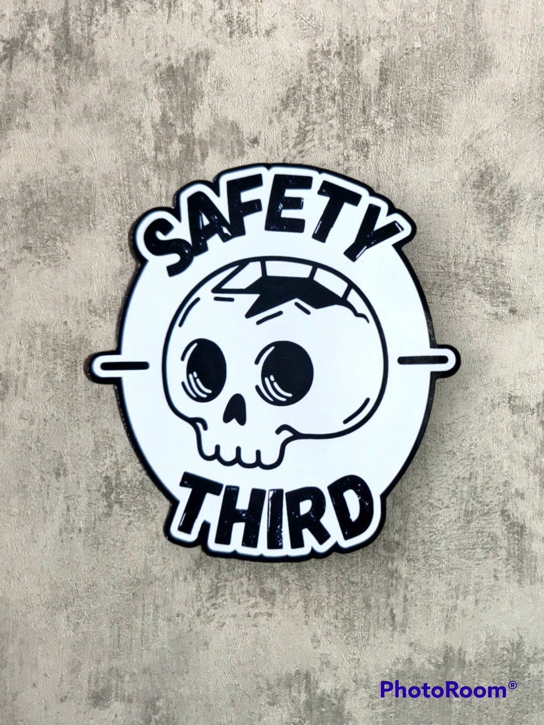 Safety Third Vinyl Sticker - Etsy