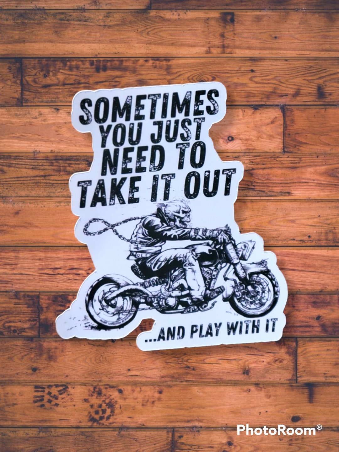 Funny Motorcycle Sticker - Etsy