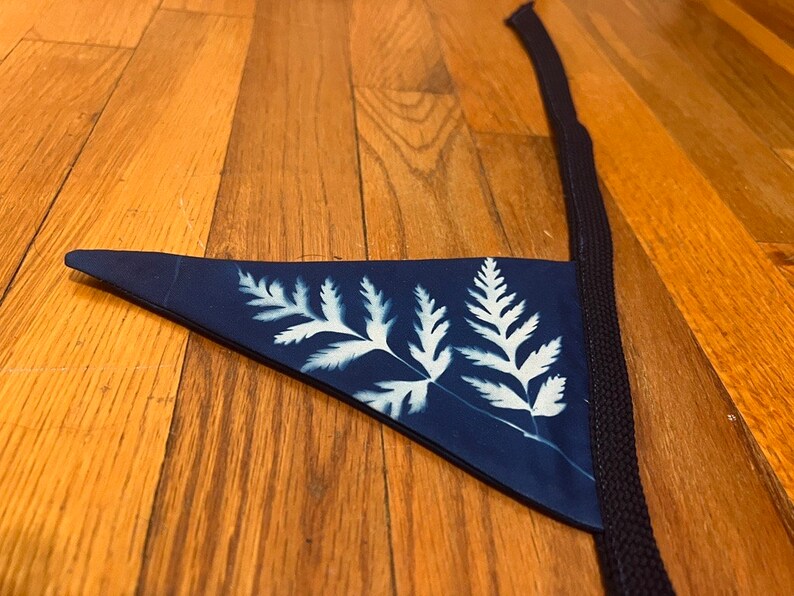 Cyanotype Botanical Bunting Flags - Floral, Ferns, Native Plants, Sun ...