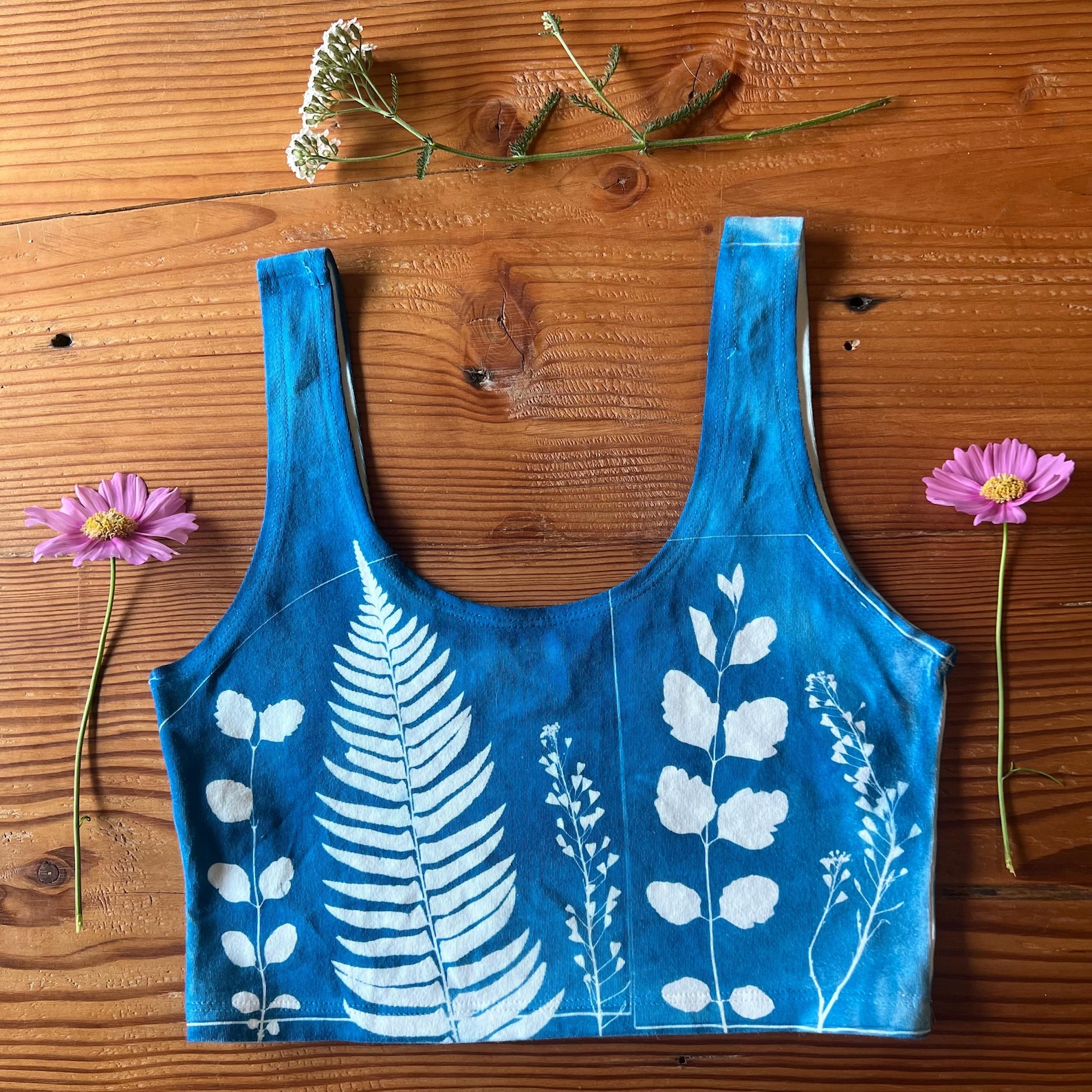 Cotton Cyanotype Crop Top - Etsy
