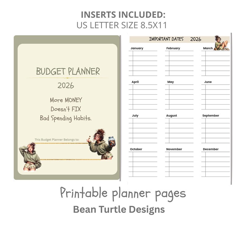 Printable Budget Planner Cover - Etsy