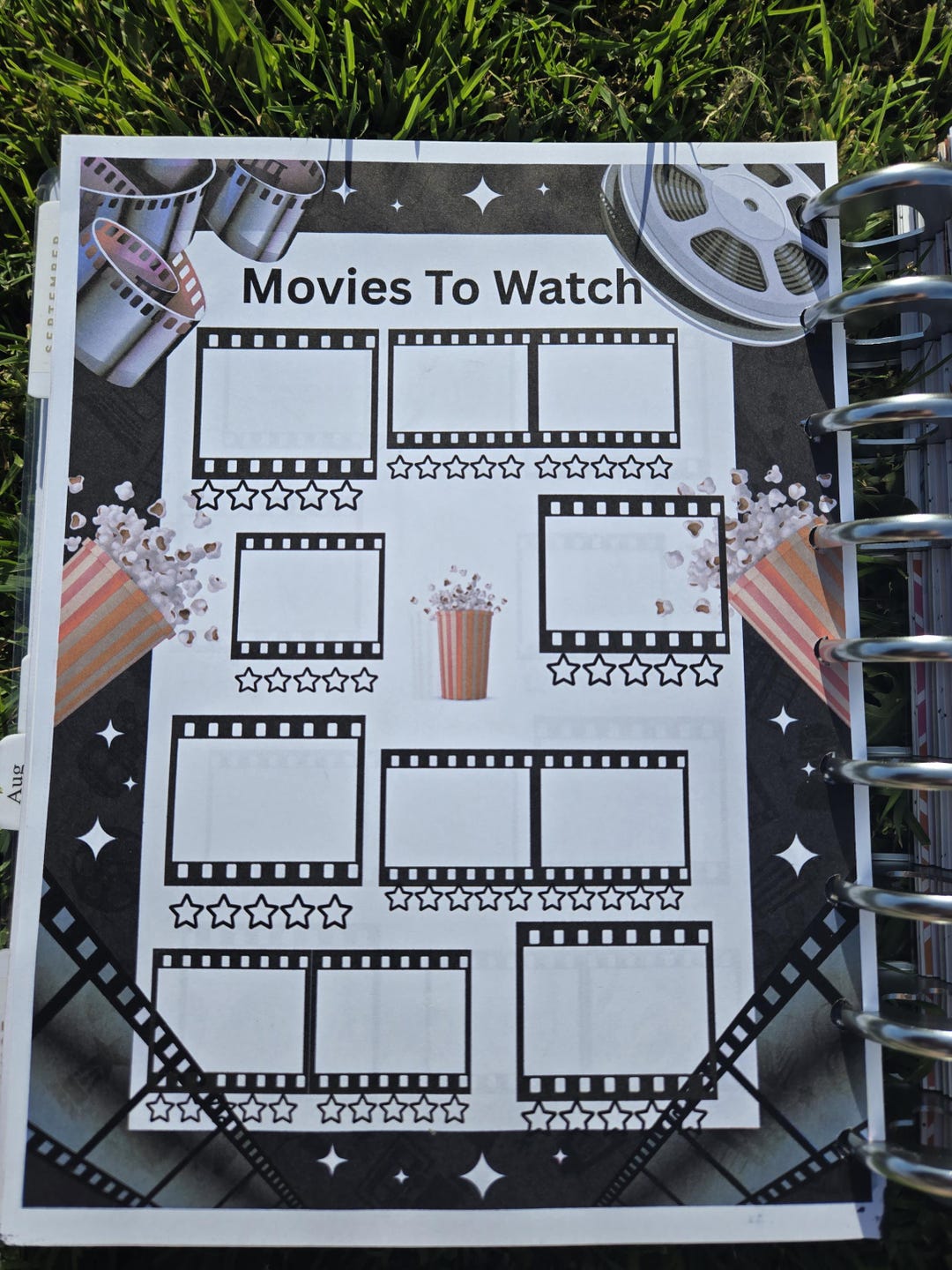 Printable Movie Tracker Planner Inserts (digital Download) - Etsy