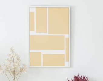 Gold Geometric Wall Art - Etsy