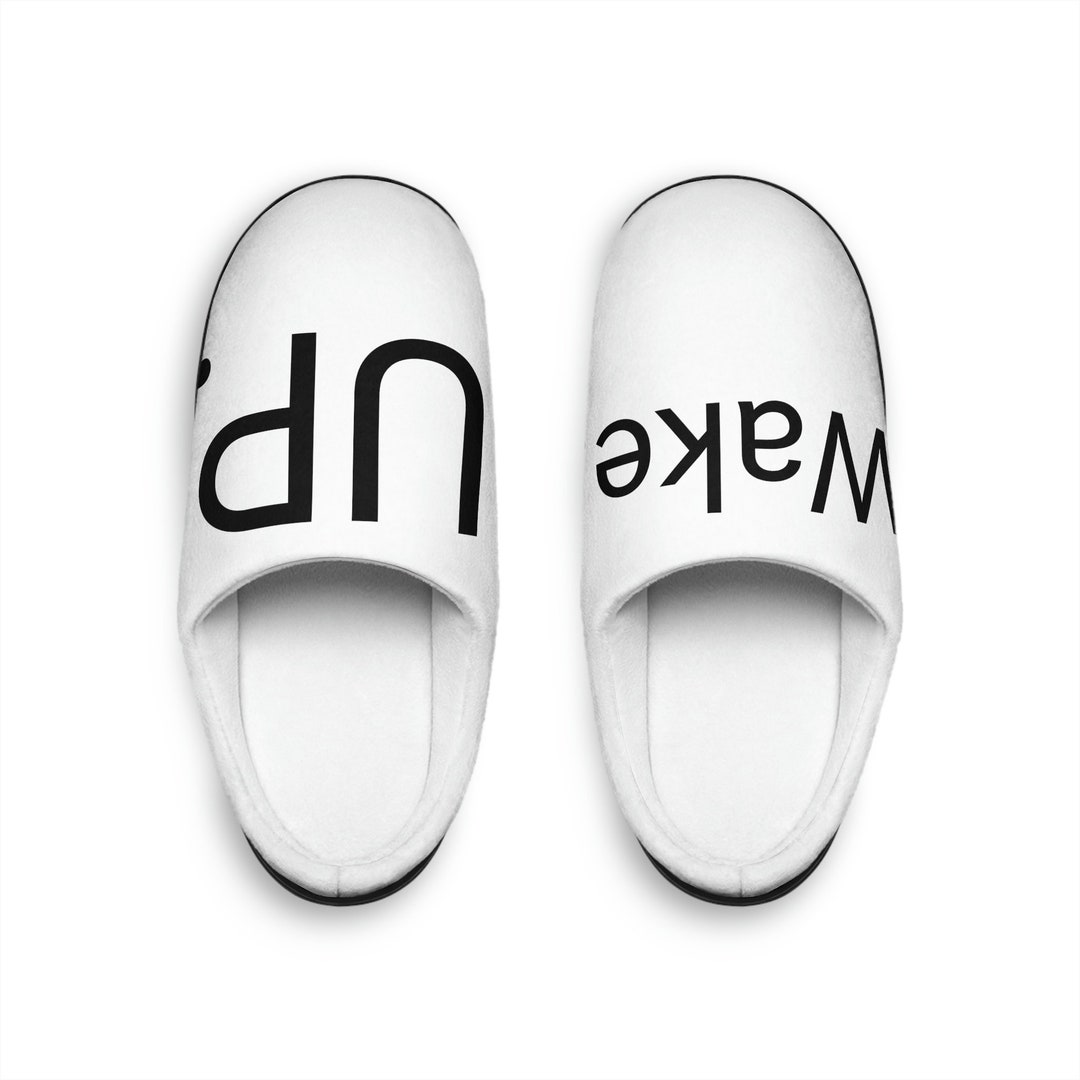 Women's Indoor 'wake. UP.' Slippers - Etsy