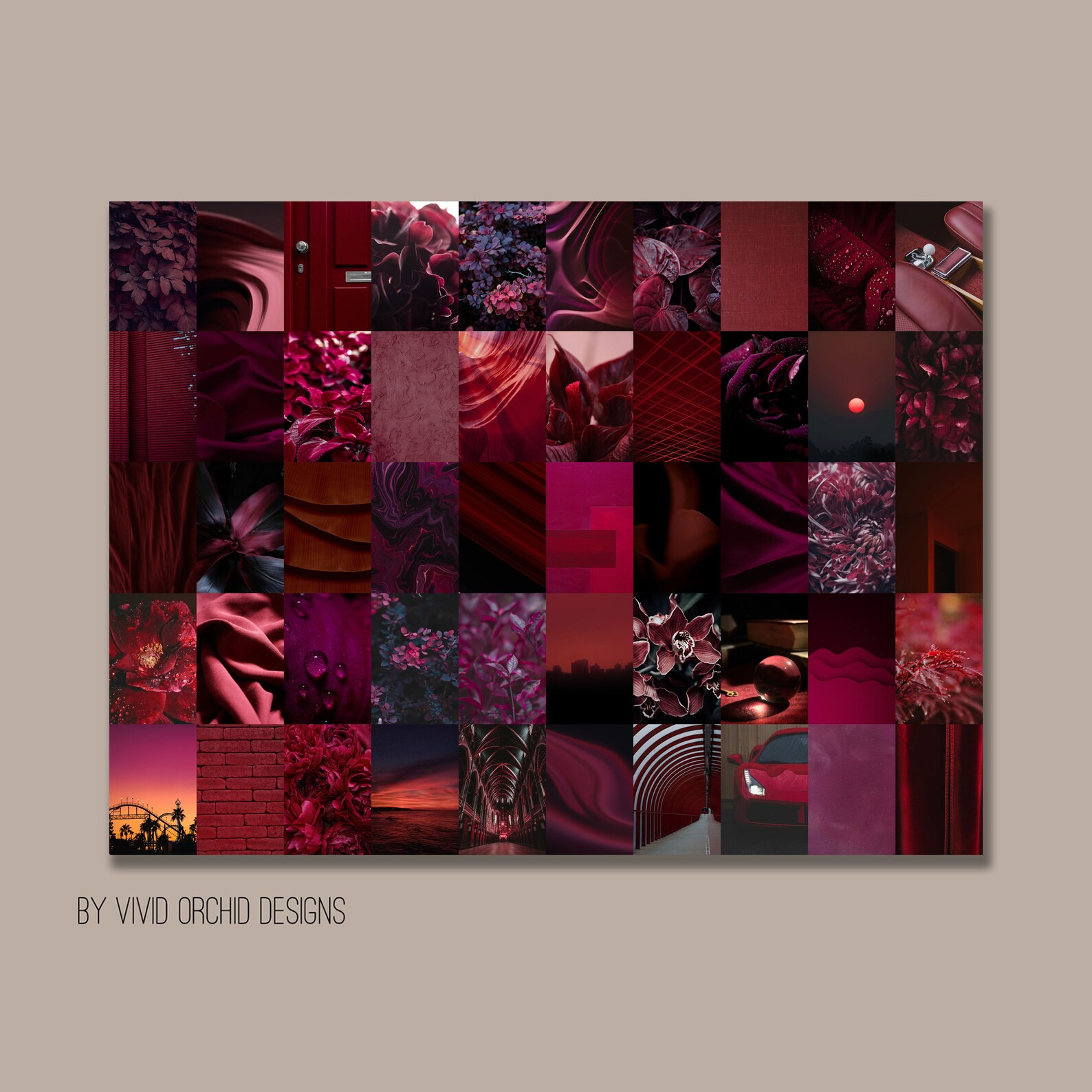 Maroon iPhone Ios16+ Wallpaper Bundle, Maroon Lock Screen, 50 HD ...