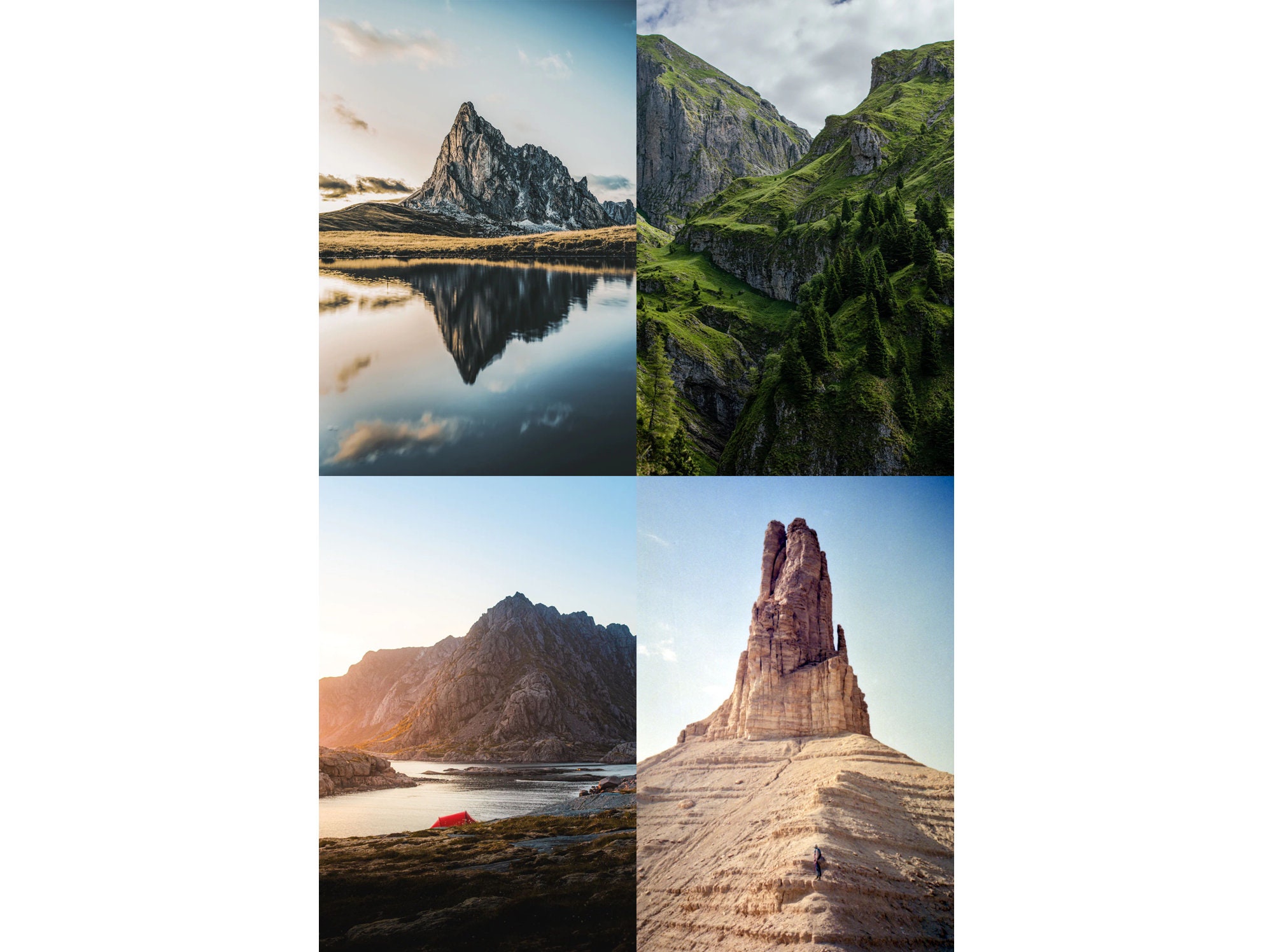 Mountains Wall Collage, Printable Wall Collage, 50 Pieces, 4x6 Inch ...