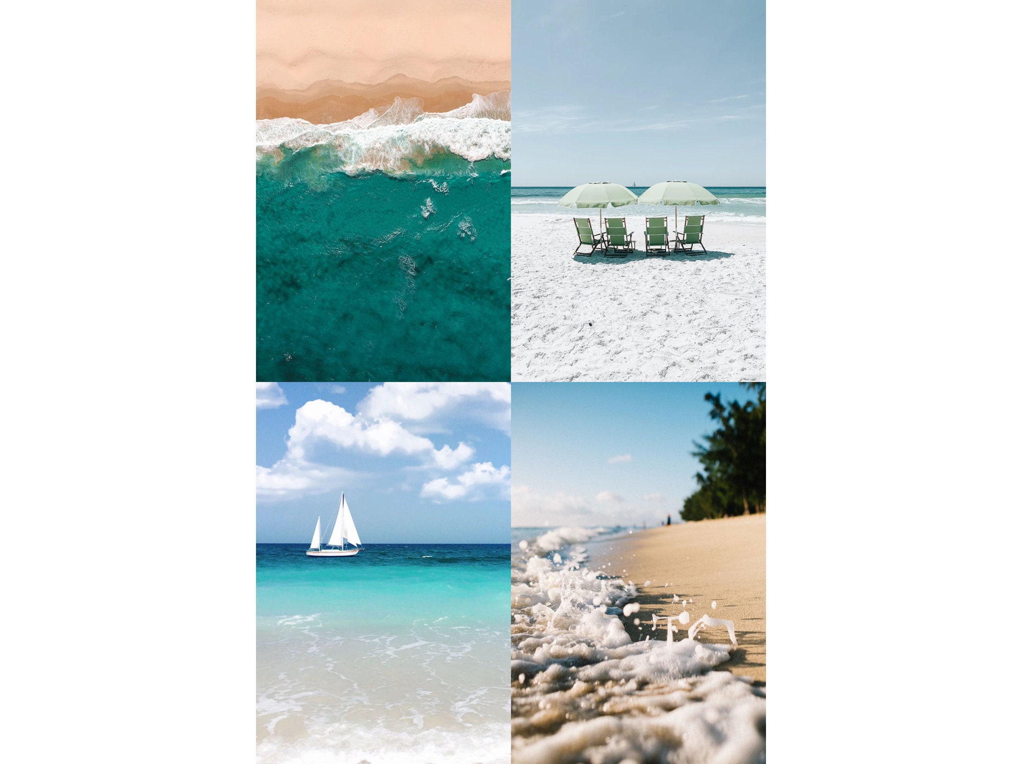 Beach Wall Collage Printable Wall Collage 50 Pieces 4x6 - Etsy