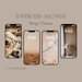Beige iPhone Ios16+ Wallpaper Bundle, Beige Lock Screens, 50 HD ...