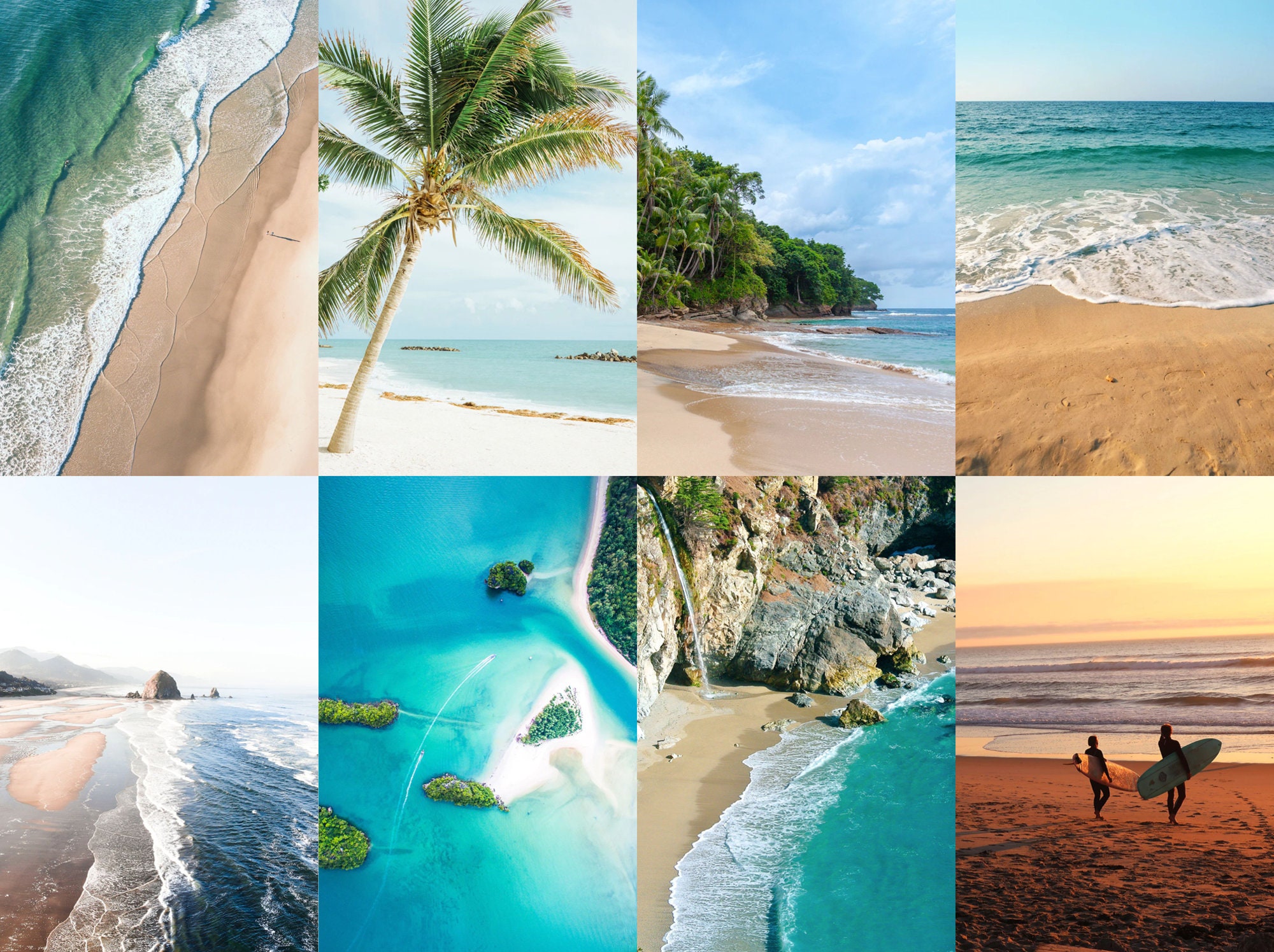 Beach Wall Collage Printable Wall Collage 50 Pieces 4x6 - Etsy