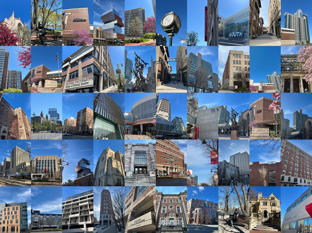 BU Daytime Wall Collage, Boston University, Printable Wall Collage, 50 ...