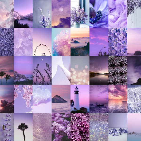 Purple Wall Collage - Etsy