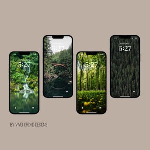 Forest iPhone Ios16+ Wallpaper Bundle, Forest Lock Screens, 50 HD ...