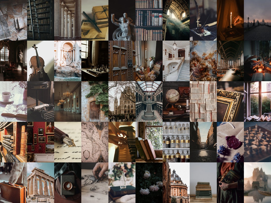 Academia Wall Collage, Printable Wall Collage, 50 Pieces, 4x6 Inch ...