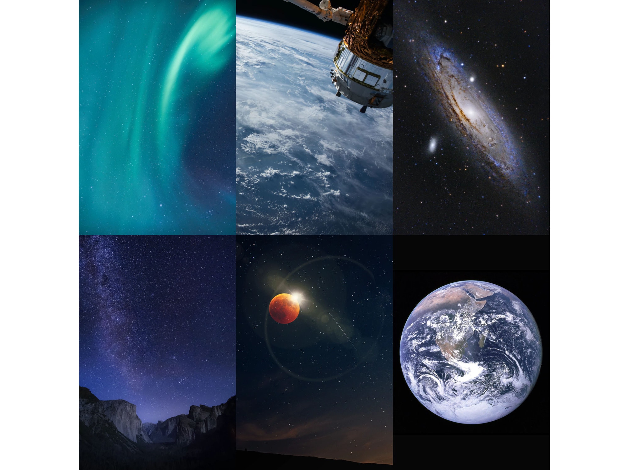 Outer Space Wall Collage, Printable Wall Collage, 50 Pieces, 4x6 Inch ...