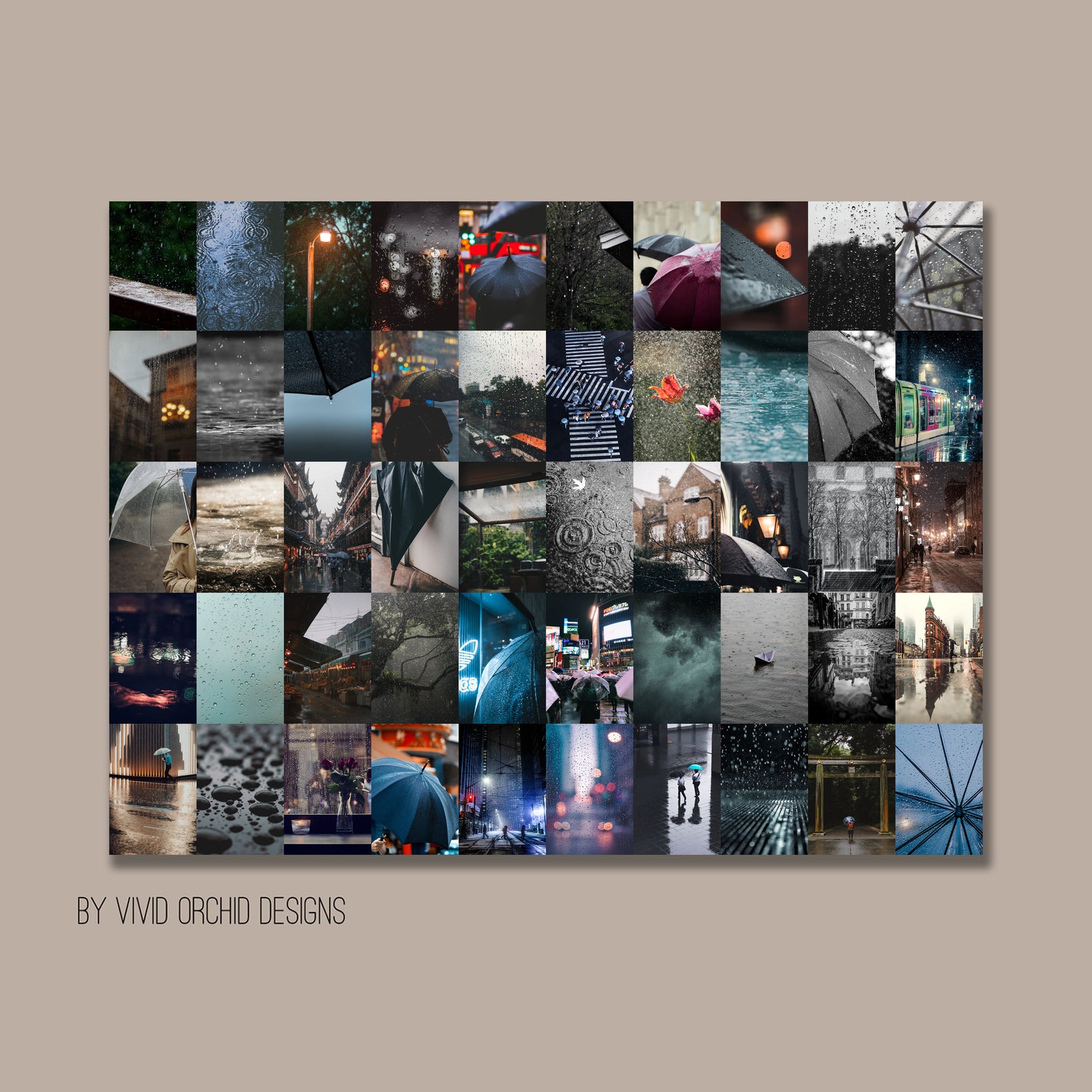 Rainy Day iPhone Ios16+ Wallpaper Bundle, Rainy Day Lock Screens, 50 HD ...