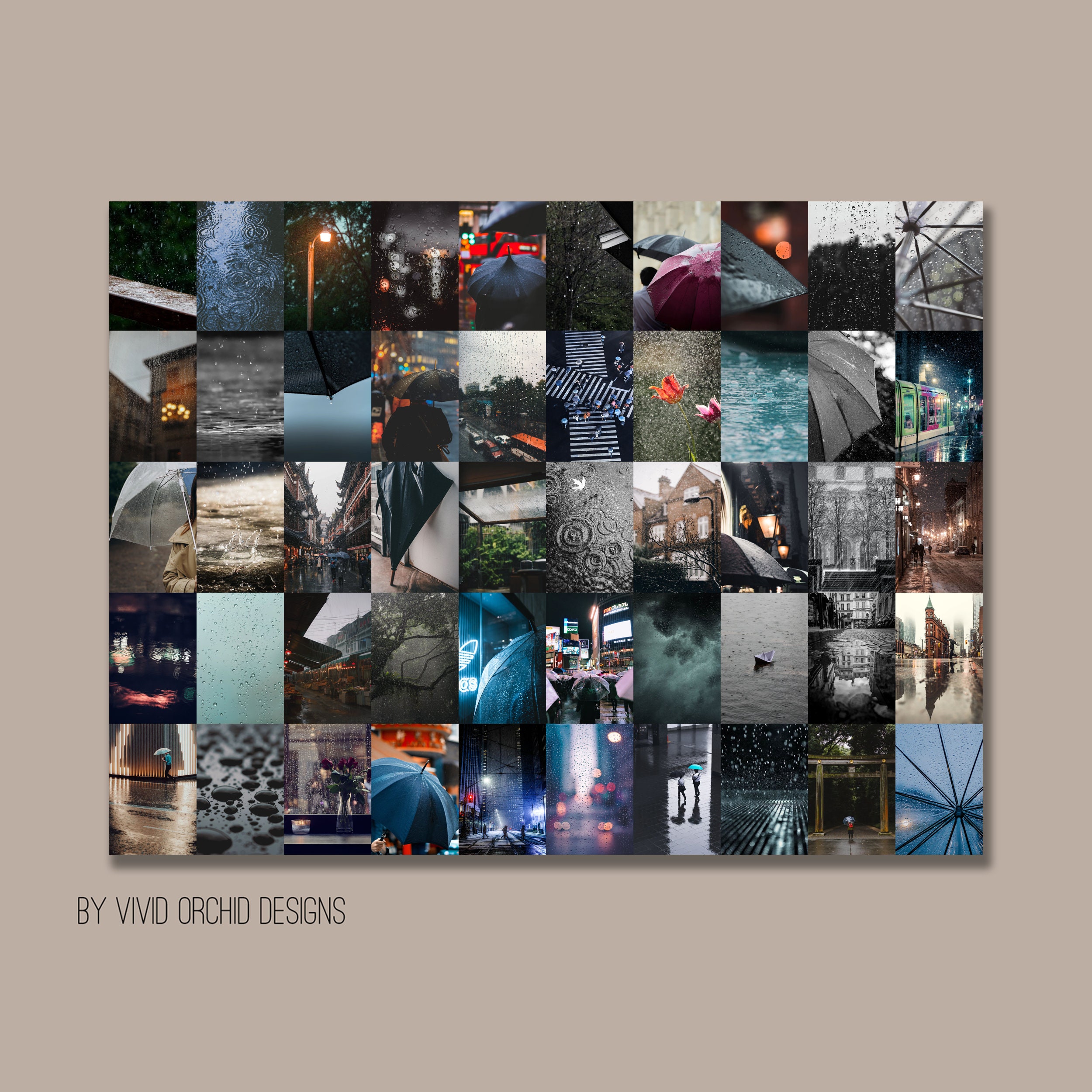 Rainy Day iPhone Ios16+ Wallpaper Bundle, Rainy Day Lock Screens, 50 HD ...