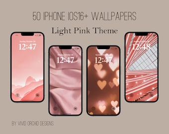 Light Pink Aesthetic Wallpaper - Etsy