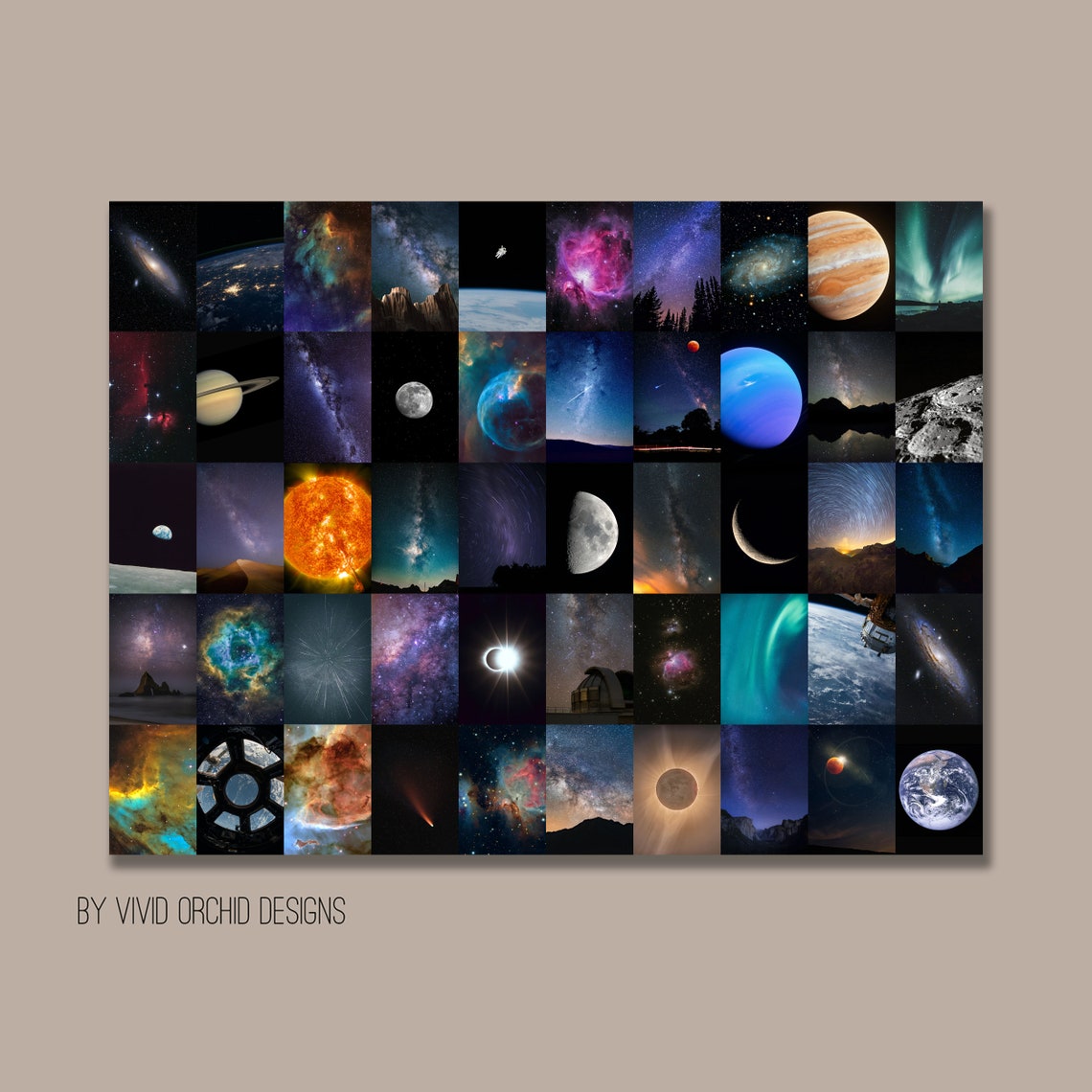 Outer Space iPhone Ios16+ Wallpaper Bundle, Outer Space Lock Screen, 50 ...