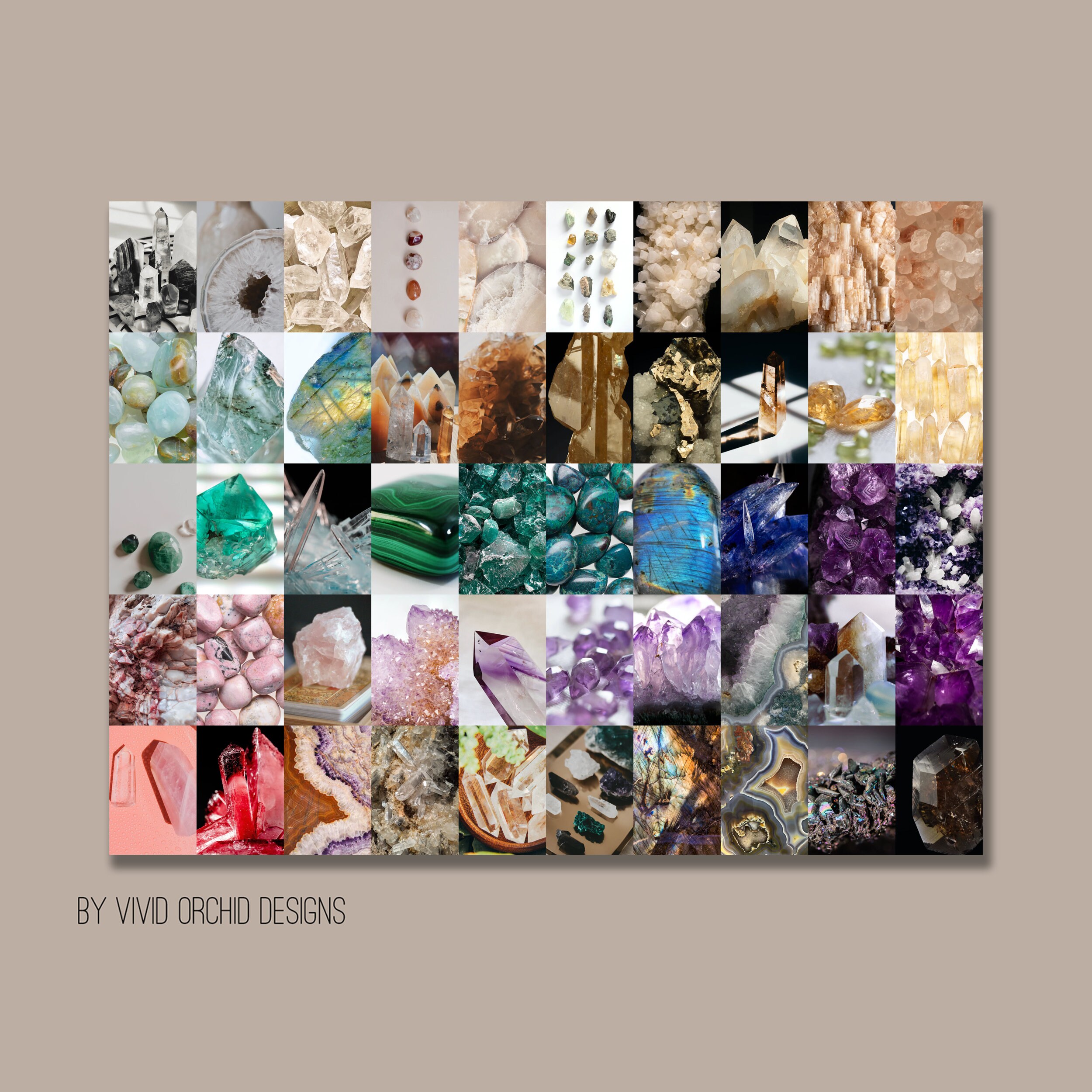 Crystals iPhone Ios16 Wallpaper Bundle, Crystal Lock Screens, 50 HD ...