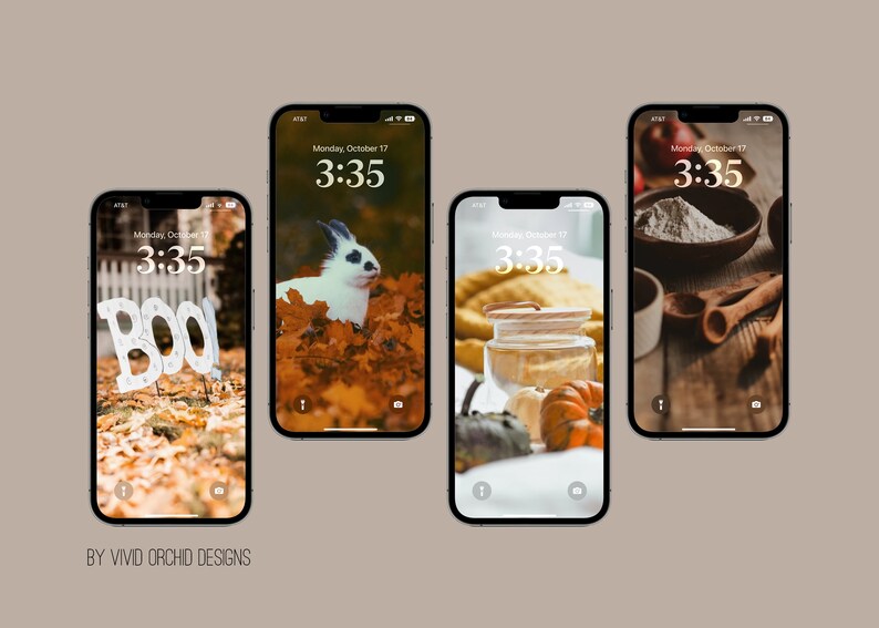 Cozy Fall Iphone Ios16 Wallpaper Bundle Fall Lock Screens 50 - Etsy
