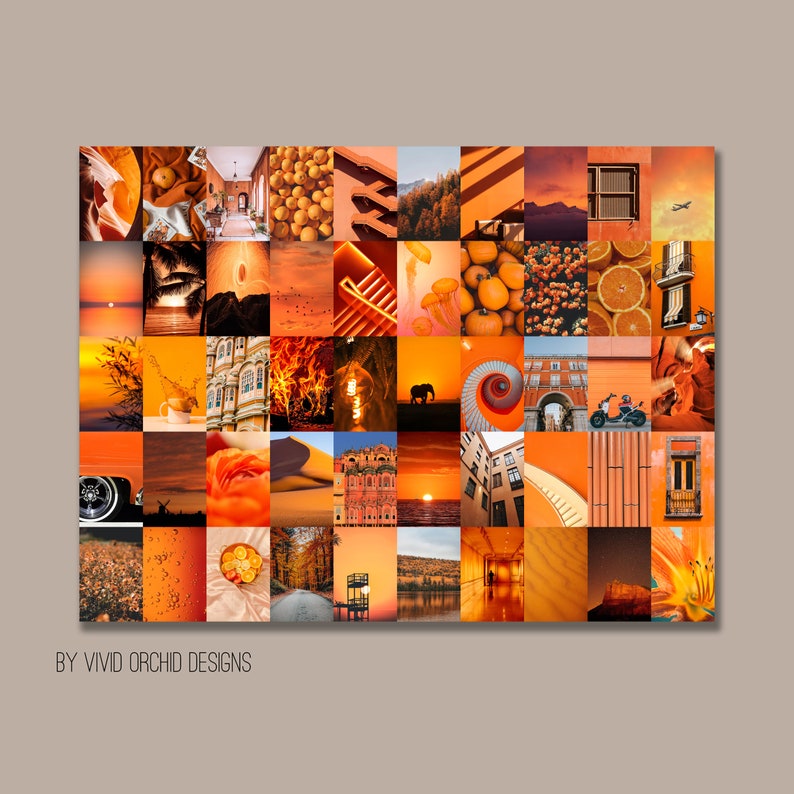 Orange iPhone Ios16+ Wallpaper Bundle, Orange Lock Screens, 50 HD ...