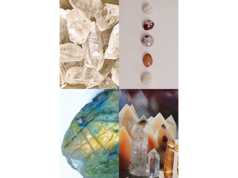 Crystals Wall Collage, Printable Wall Collage, 50 Pieces, 4x6 Inch ...