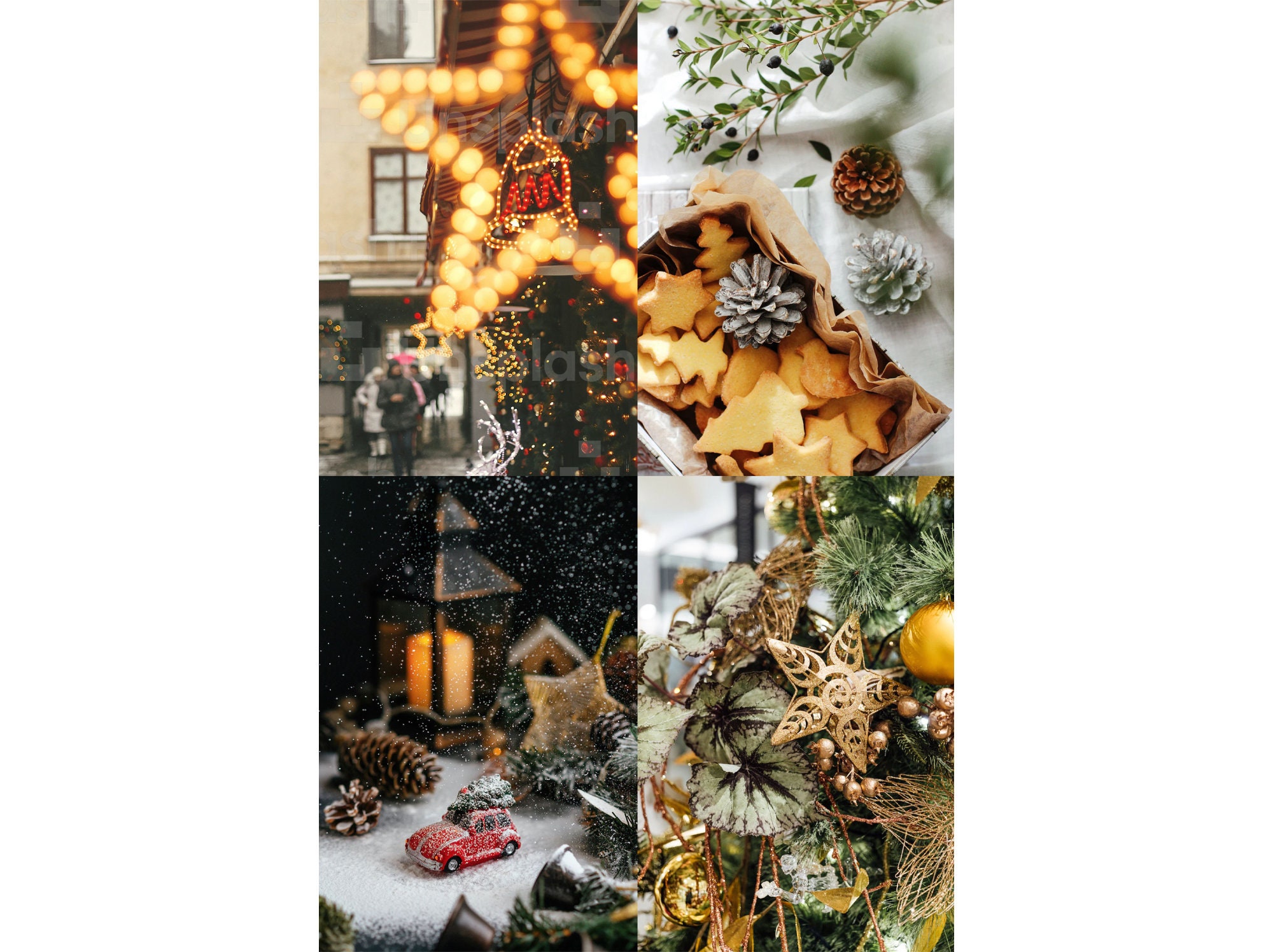 Cozy Winter Wall Collage, Printable Wall Collage, 50 Pieces, 4x6 Inch ...
