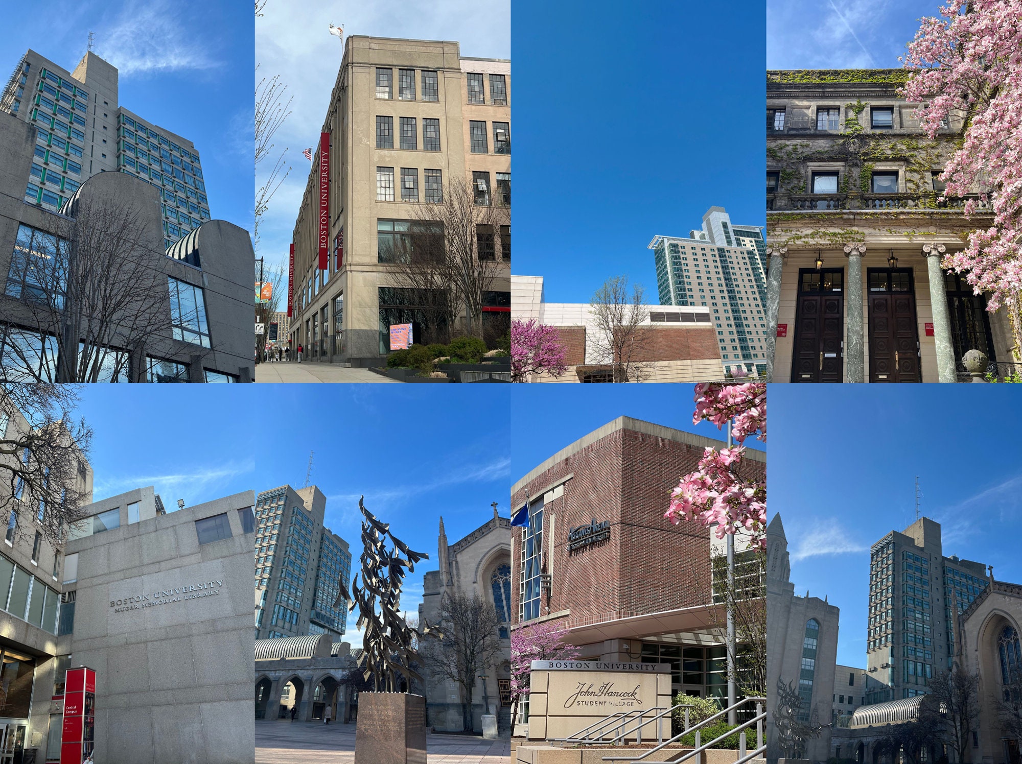 BU Daytime Wall Collage, Boston University, Printable Wall Collage, 50 ...