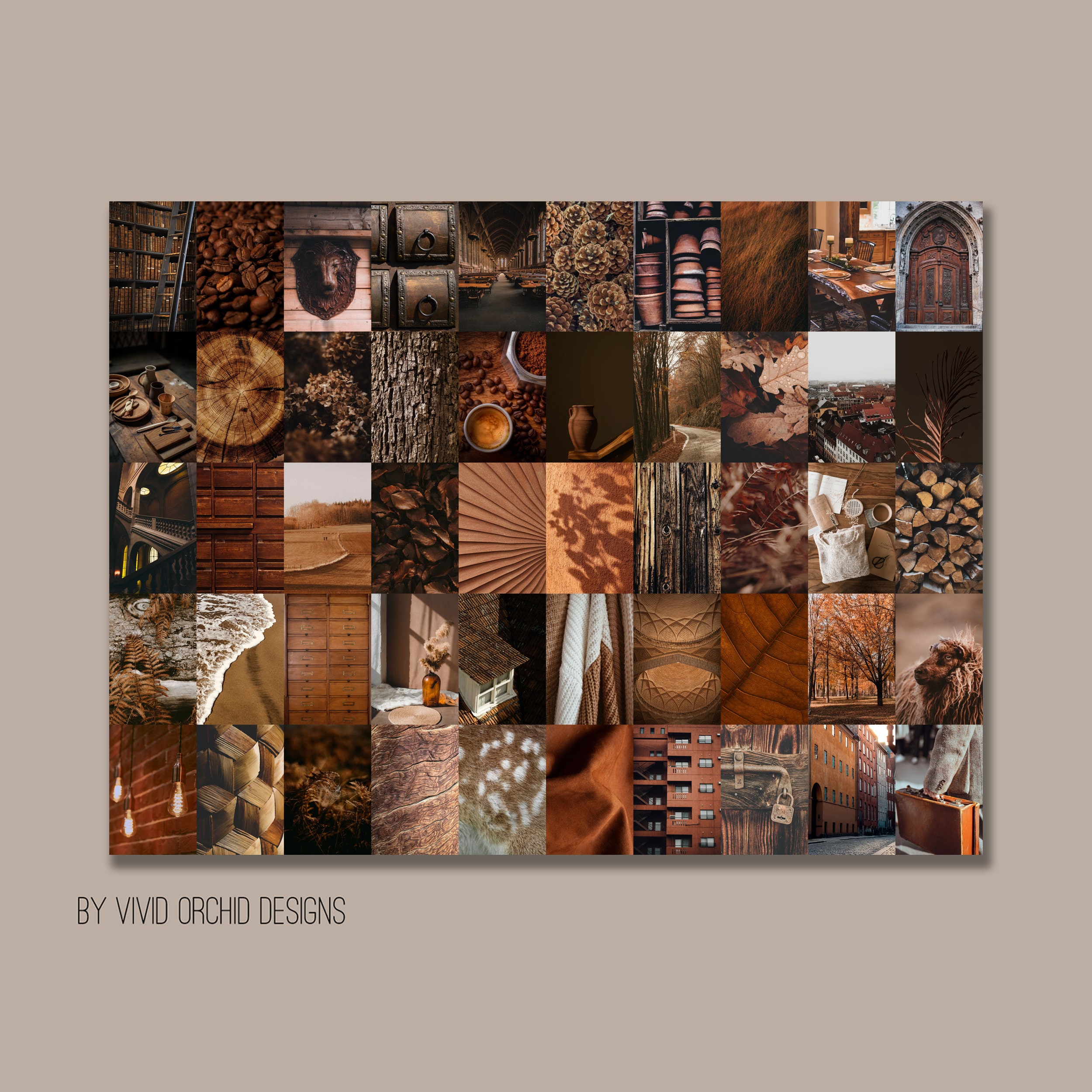 Brown iPhone Ios16+ Wallpaper Bundle, Brown Lock Screens, 50 HD ...