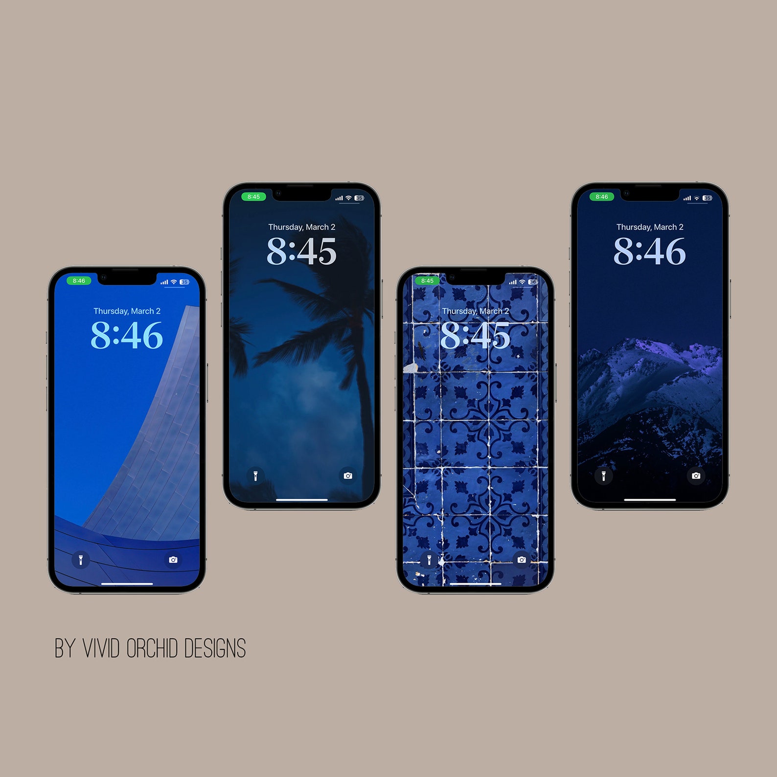 Navy Blue iPhone Ios16+ Wallpaper Bundle, Navy Blue Lock Screens, 50 HD ...