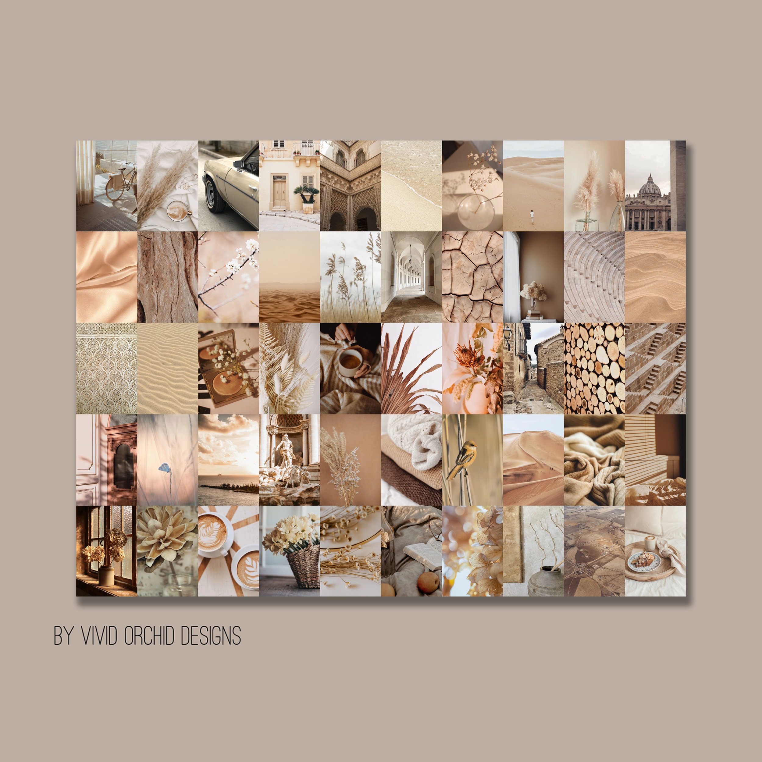 Beige iPhone Ios16 Wallpaper Bundle, Beige Lock Screens, 50 HD ...