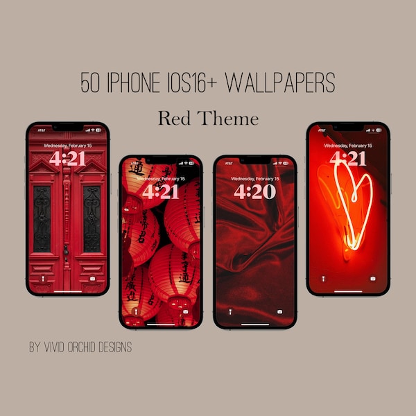 Red Aesthetic Wallpaper - Etsy