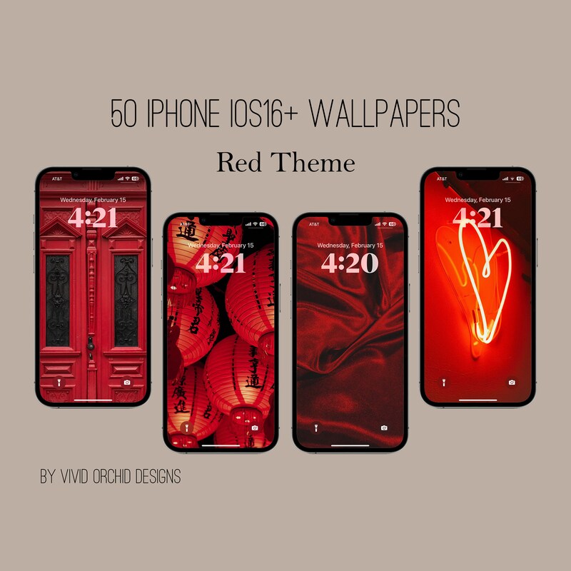 Red Aesthetic Wallpaper - Etsy