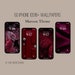 Maroon iPhone Ios16+ Wallpaper Bundle, Maroon Lock Screen, 50 HD ...