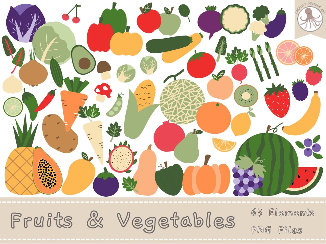 Fruit and Vegetable Clipart Fruit Clipart Vegetable Clipart Fruit PNG ...