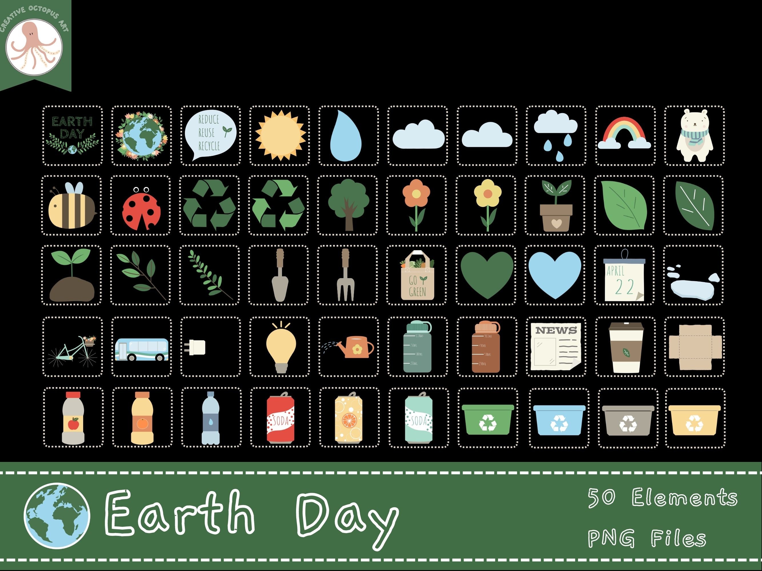 Earth Day Clipart | Recycling Clipart | Eco Friendly Clipart ...