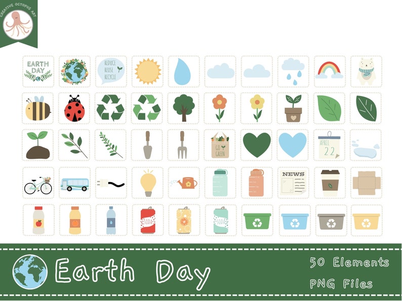 Earth Day Clipart | Recycling Clipart | Eco Friendly Clipart ...