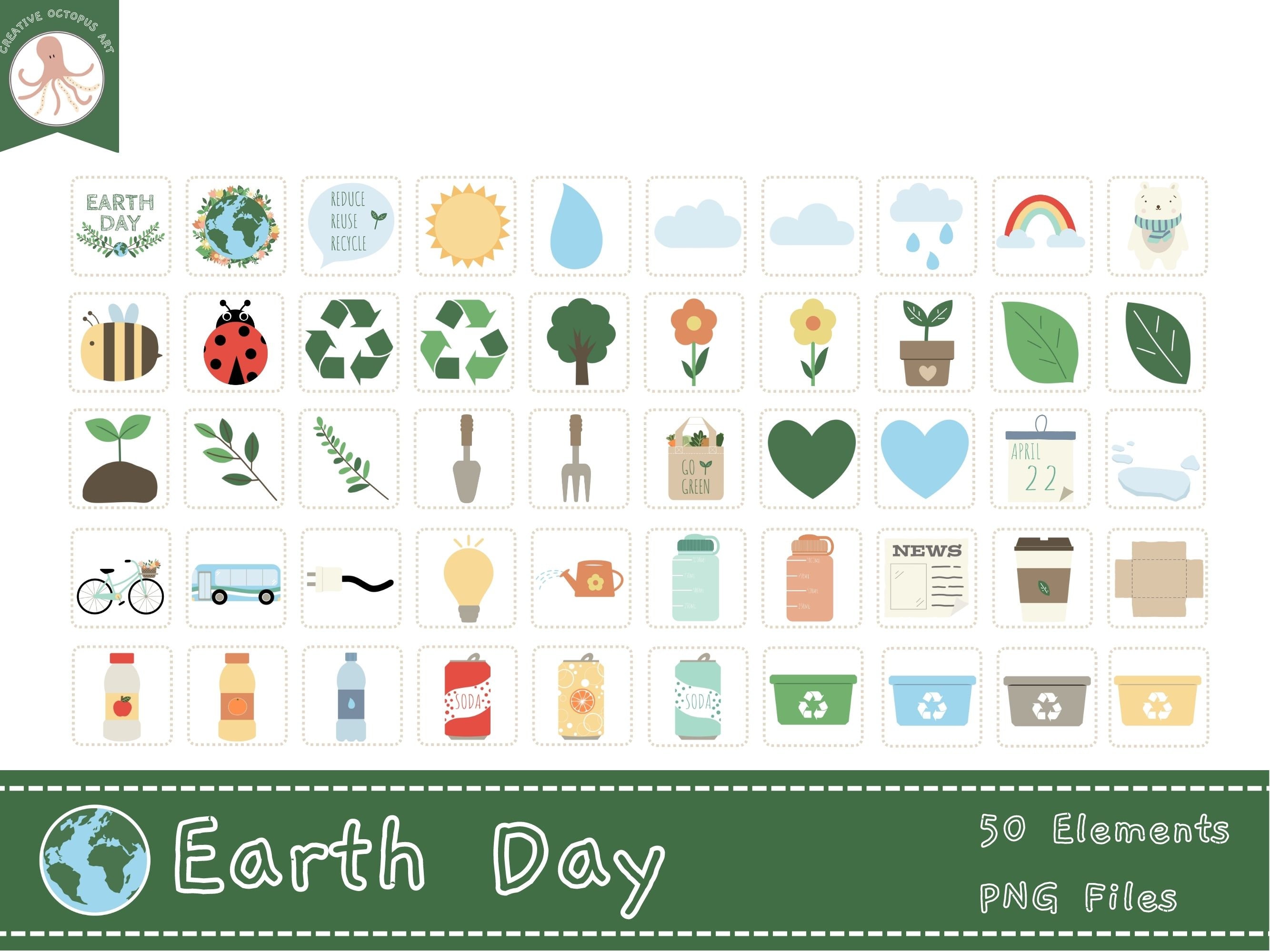Earth Day Clipart | Recycling Clipart | Eco Friendly Clipart ...