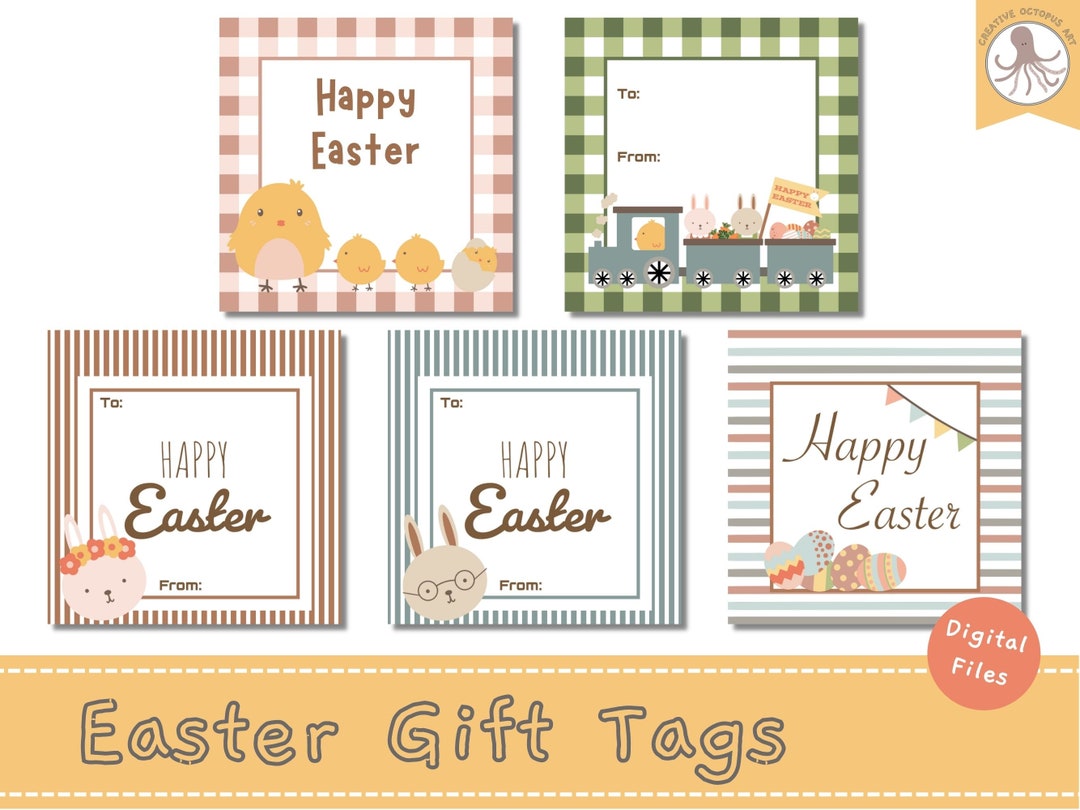 Easter Gift Tags | Cute Easter Gift Tag | Easter Gift Tag Printable ...