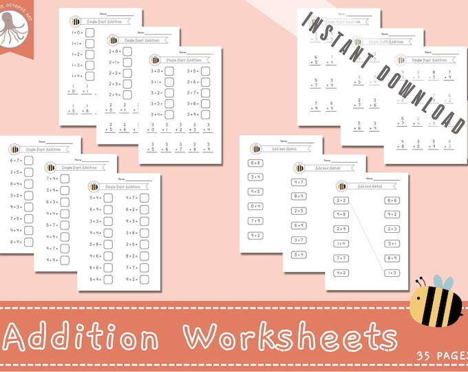 Addition With Pictures Sum up to 20 Worksheets Adding Piggy Pictures ...