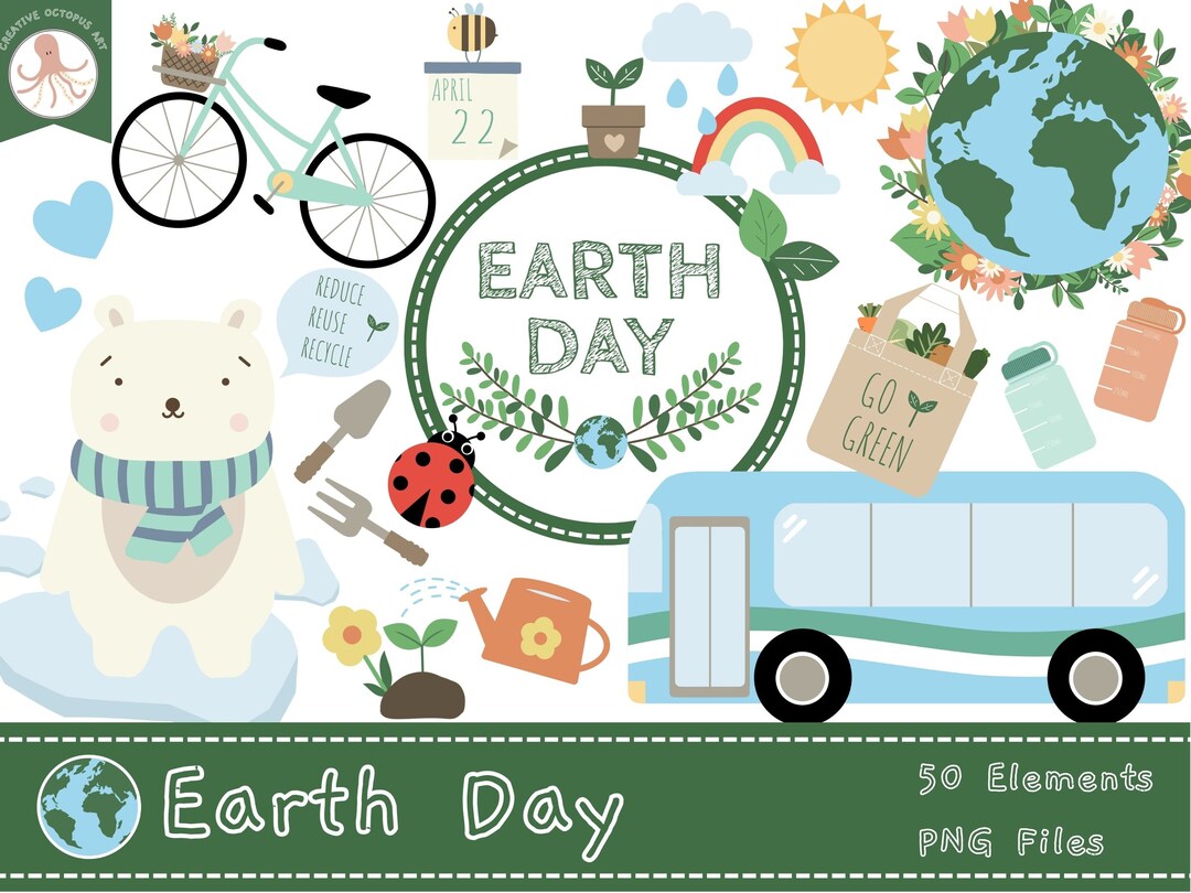 Earth Day Clipart | Recycling Clipart | Eco Friendly Clipart ...