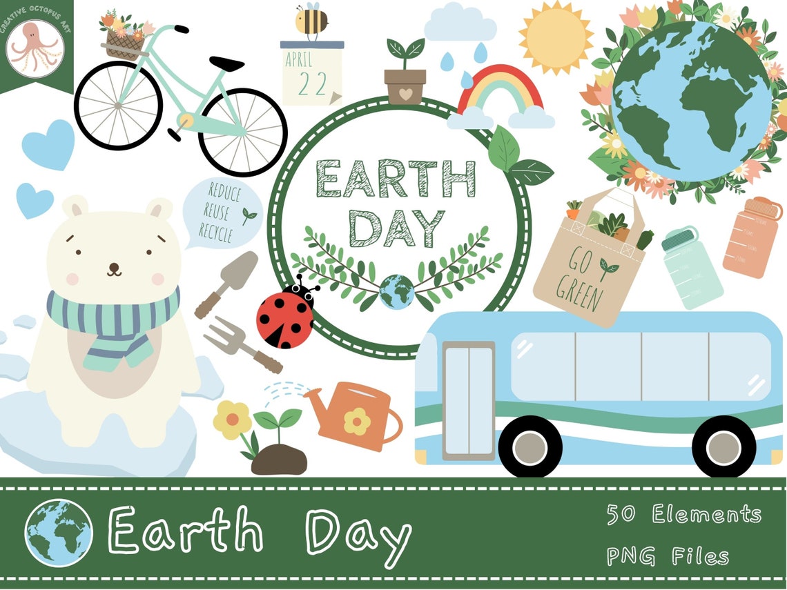 Earth Day Clipart | Recycling Clipart | Eco Friendly Clipart ...