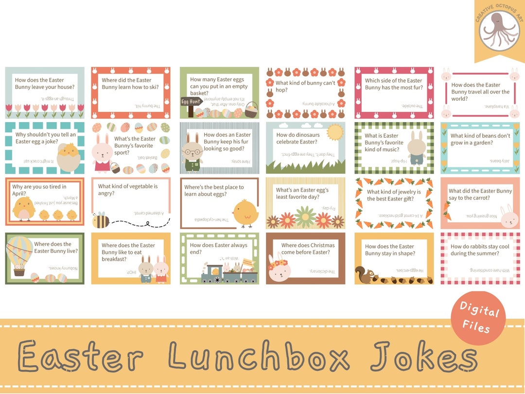 Easter Lunchbox Jokes | Easter Lunchbox Notes | Lunch Box Jokes for ...