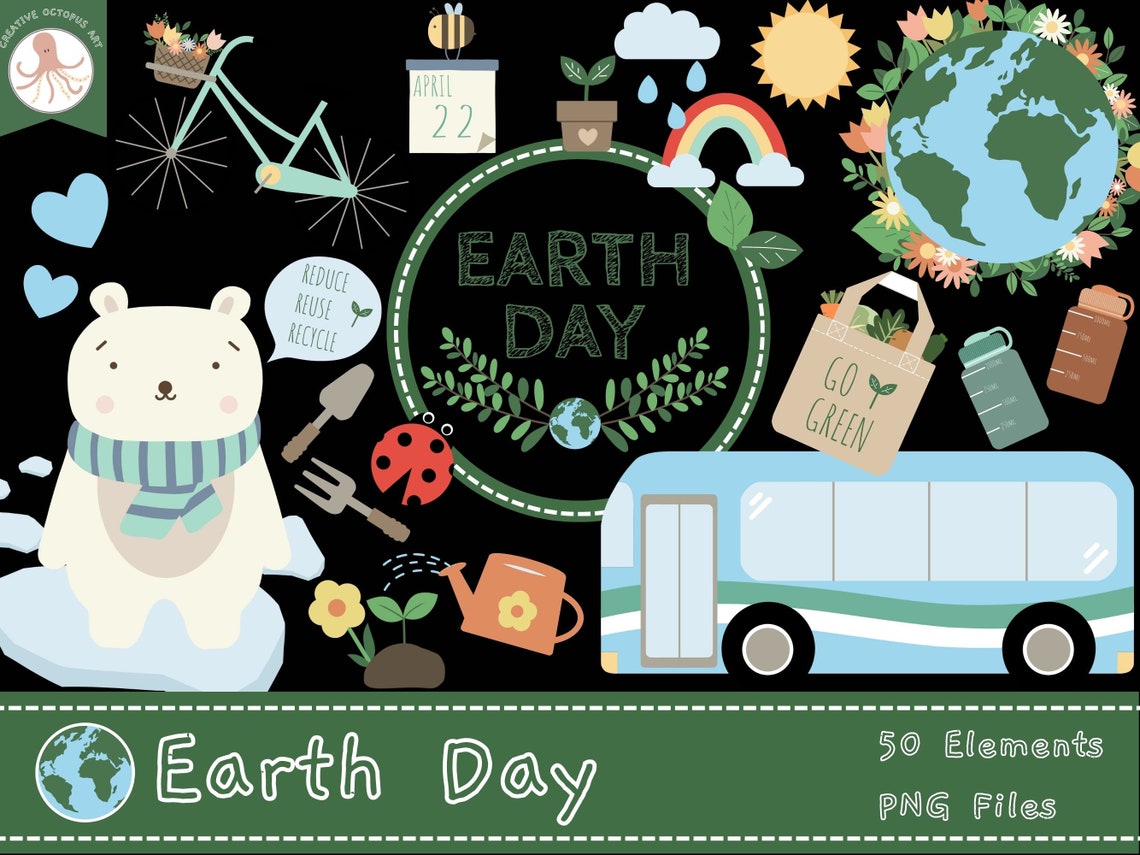 Earth Day Clipart | Recycling Clipart | Eco Friendly Clipart ...