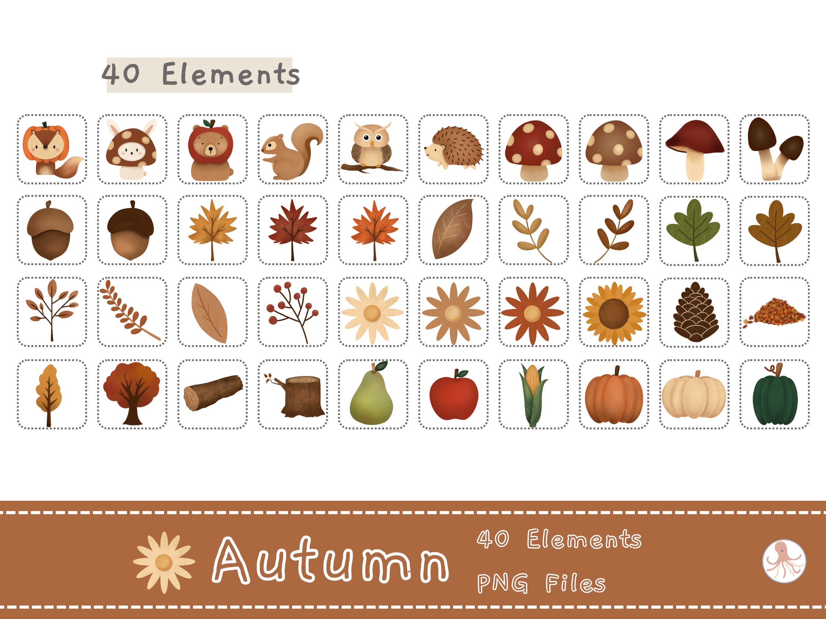Autumn Woodland Animals Fall Clipart Cute Woodland Animals Autumn ...