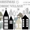 Nordic Houses Clipart | Scandinavian Houses Clipart | Christmas Village ...