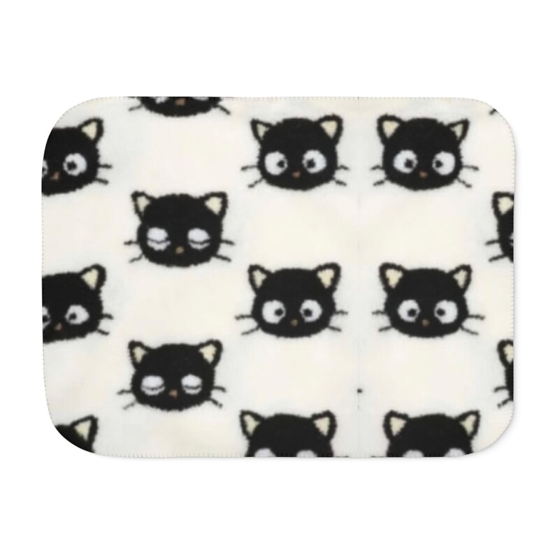 Retro Merry Chococat Kitty Cat Christmas Holiday Throw Blanket Cozy ...