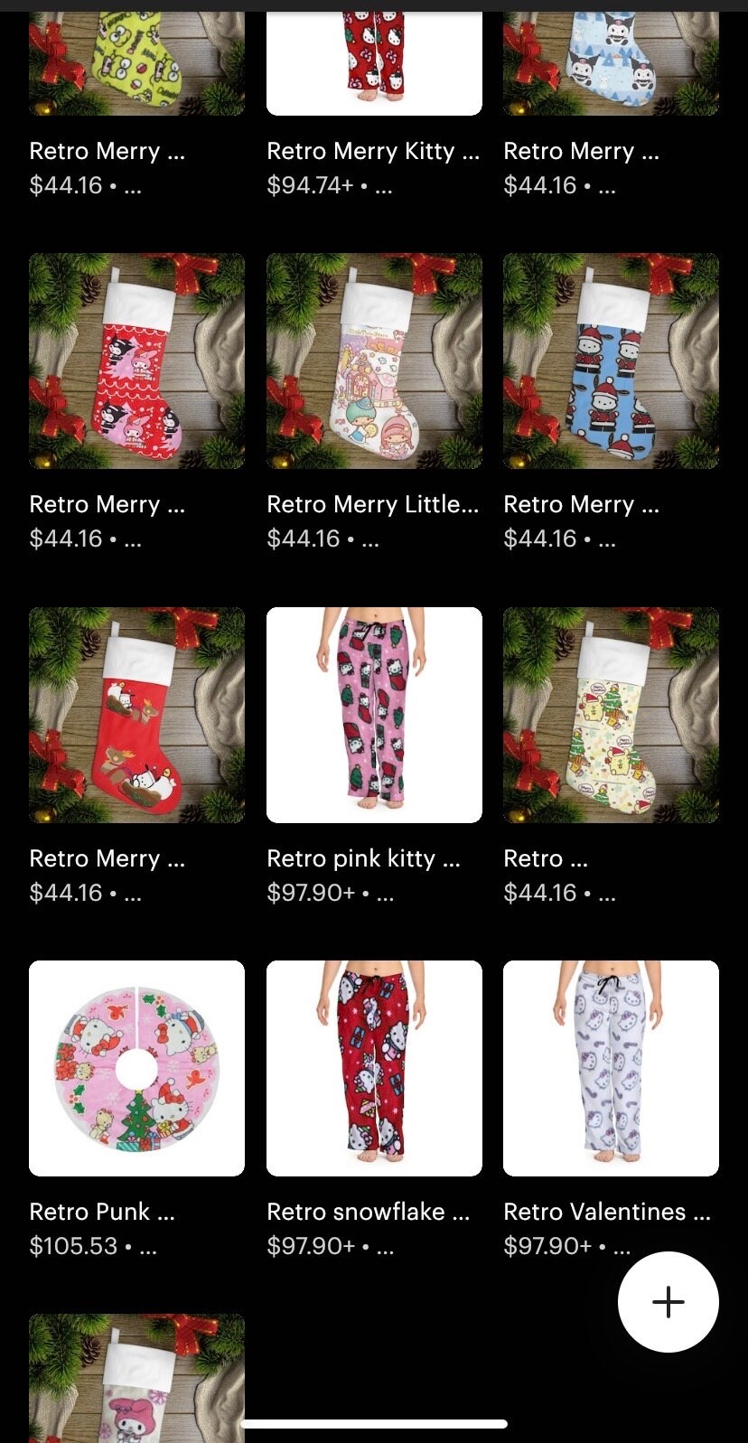 Retro Merry Chococat Choco Kitty Christmas Tree Stocking - Etsy